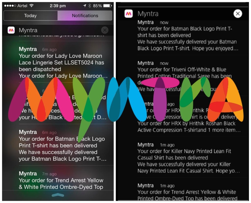 Myntra Spams Users With Hundreds Of Notifications About Purchases They ...