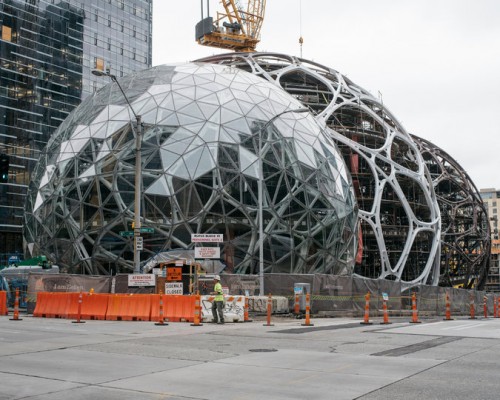 Amazon Is Building These Huge Greenhouse Spheres To Inspire Its Employees