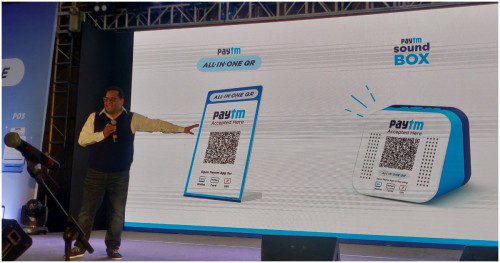 Paytm Launches QR Code Machine That Announces When A Payment Has Been ...